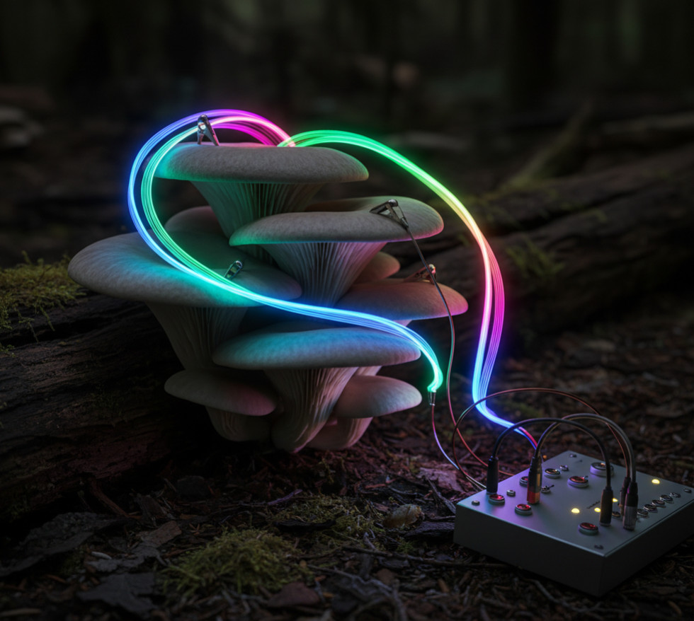 Fungal biosonification: Music created by mushrooms and MIDI technology